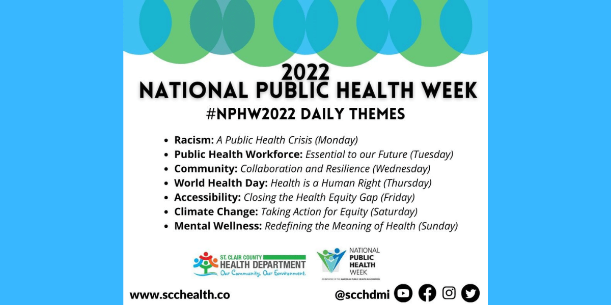 National Public Health Week Reminds Community of A Century of Health ...
