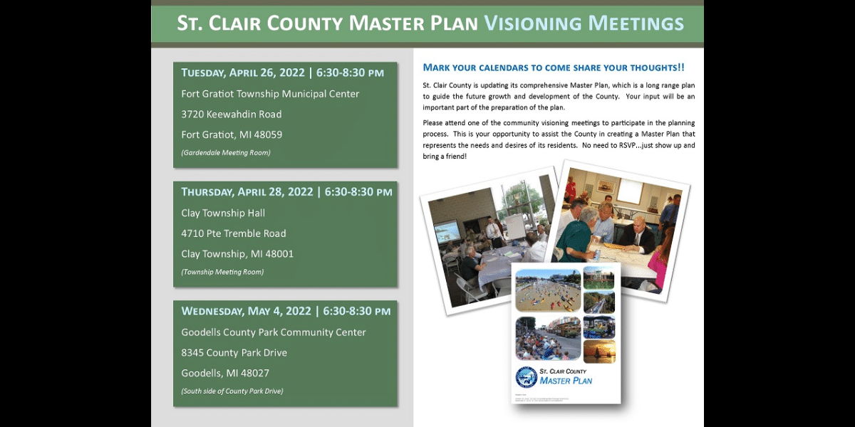 Public Invited to St. Clair County Master Plan Visioning Meetings | WGRT